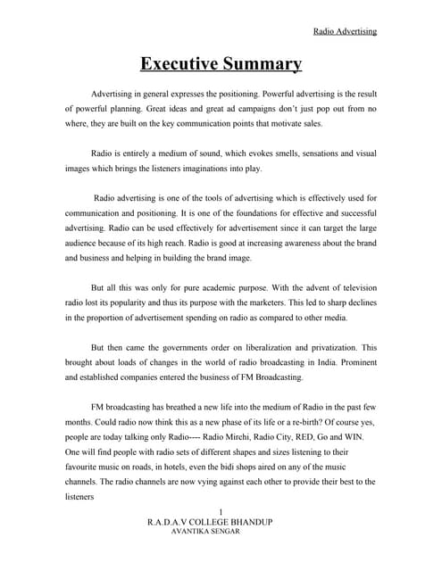 Example radio script | PDF | Music | Entertainment