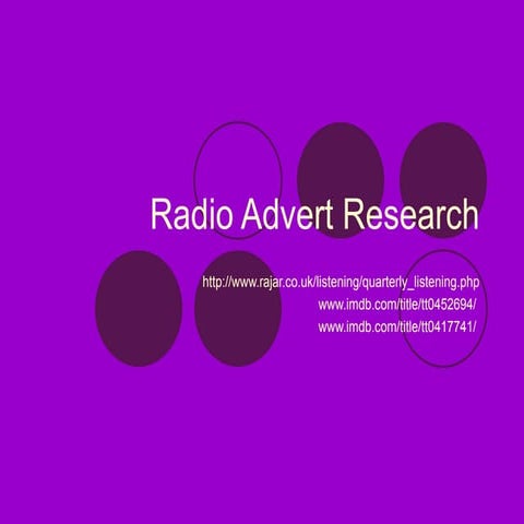 Radio advert examples | DOCX