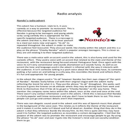 Radio analysis | DOCX