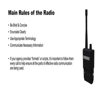 Radio voice procedure | PPTX