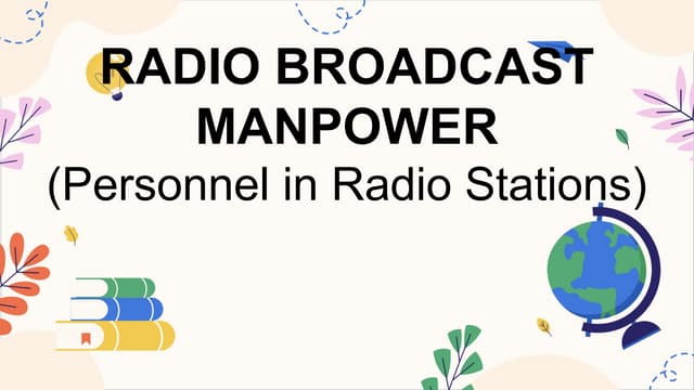 Radio programme production | PDF