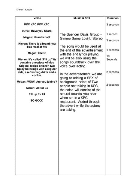 Example radio script | PDF | Music | Entertainment