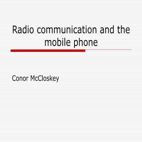 Radio Communication | PPT