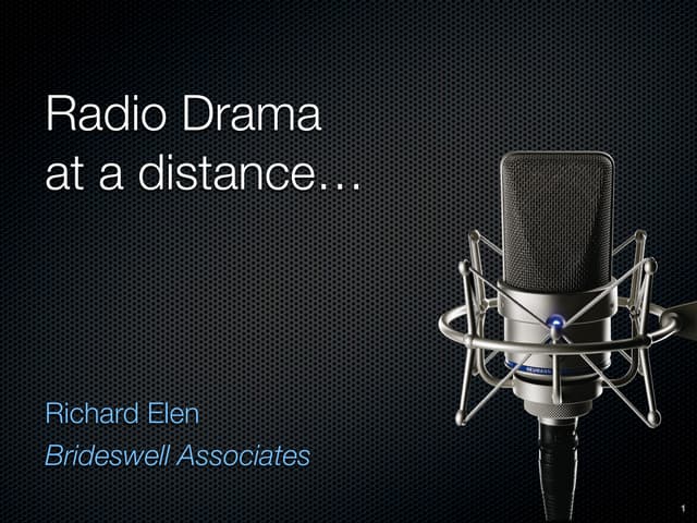 Radio drama presentation | PPTX