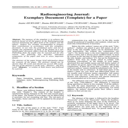 Elsevier paper format