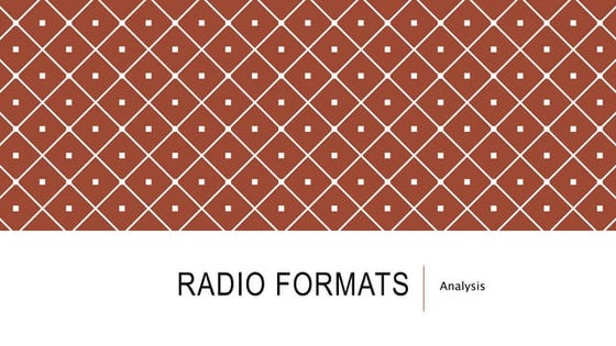 The Elements Of Radio | PPT