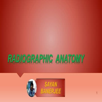 Radiographic anatomy | PPTX