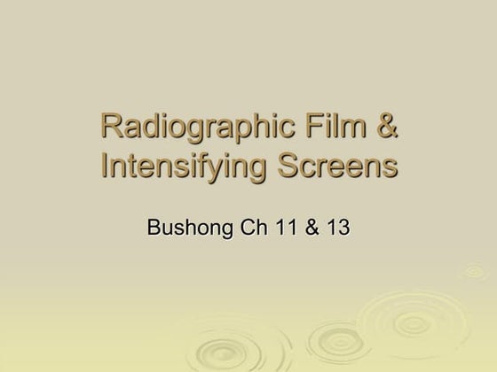 CASSETTE, TYPES OF CASSETTE AND INTENSIFYING SCREEN.pptx