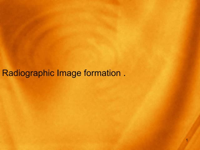 Latent Image Formation in film radiography .pptx | Chemistry | Science