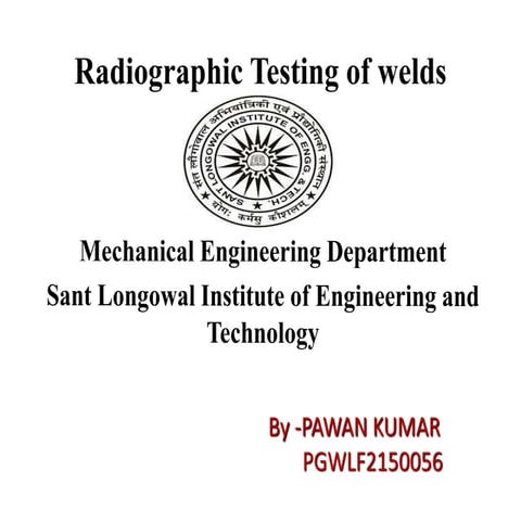 Welding X Ray Inspection Dot