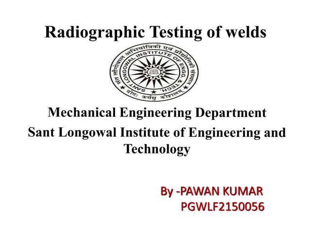 Radiographic Testing (RT)- NDT | PDF