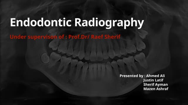 Parallel angle technique vs bisecting angle technique. | PPTX