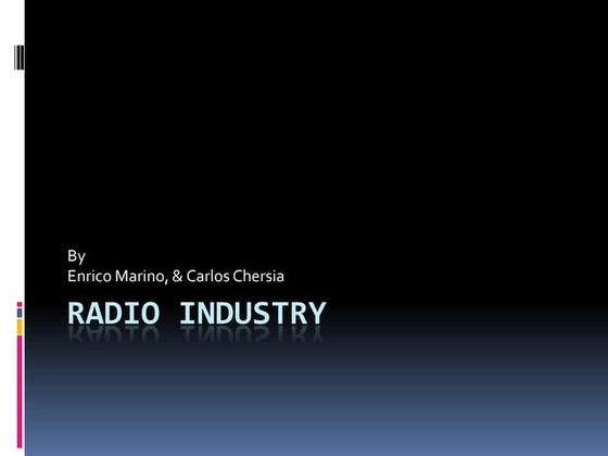 History of radio and its developments | PPT
