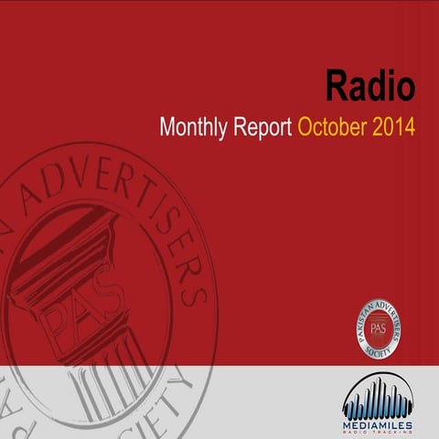 Radio Advertising Monthly Report - October 2014 | PPT