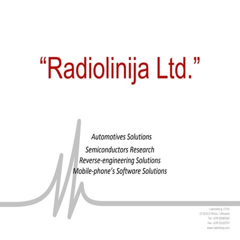 Radiolinija rd general_presentation_en | PPT