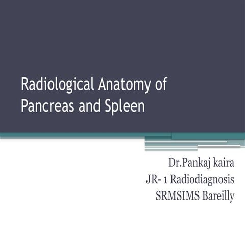radiological anatomy of spleen liver pancreas | PPT