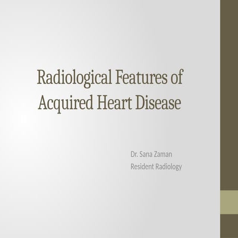 Radiographic approach to cardiac enlargement | PPTX