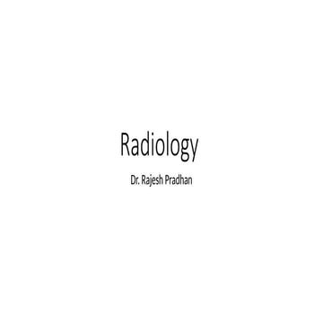 Introduction to radiology | PPTX