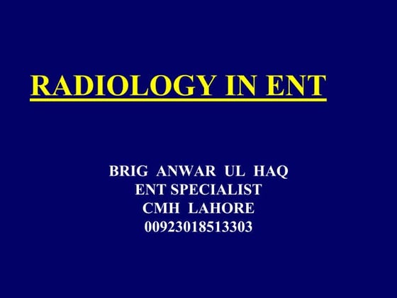 ENT X-RAYS | PPT