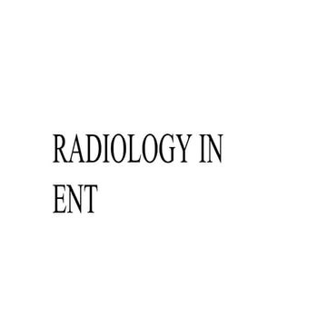 Xrays in ent- Dr Ashly Alexander | PPTX