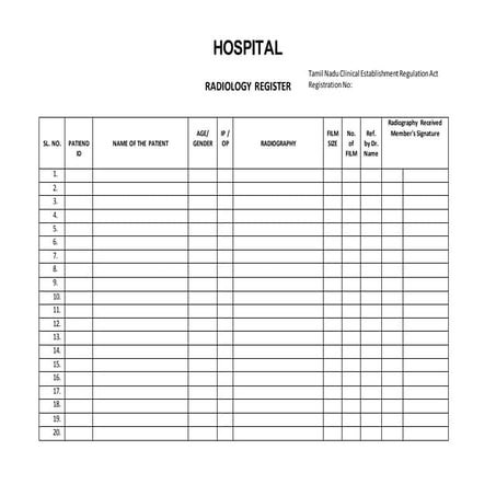 RADIOLOGY REGISTERS.doc