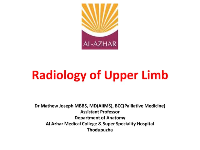 Upper limb radiography | PPTX