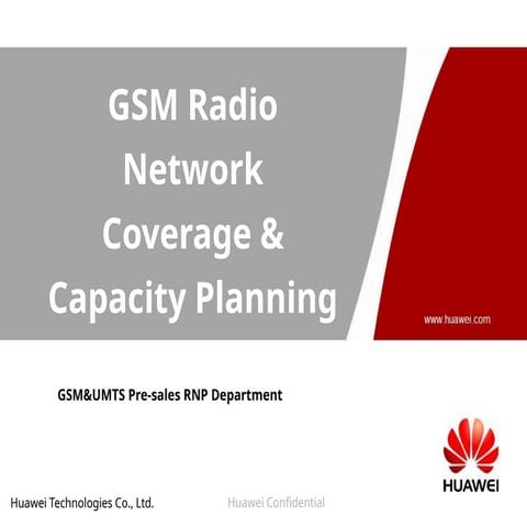 Radio Network Coverage and Capacity Planning (GSM).ppt