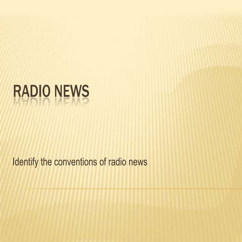 Radio news | PPTX
