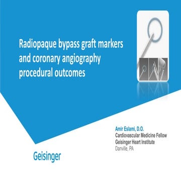 Radiopaque bypass graft markers and coronary angiography procedural ...
