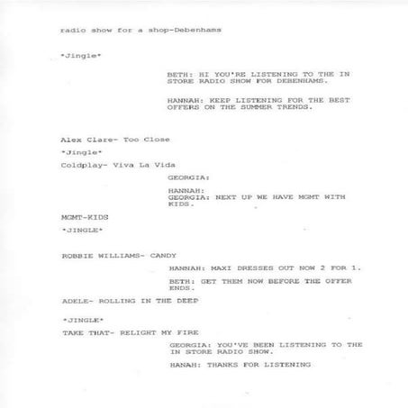 Radio script | PDF