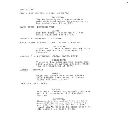 Radio script 2 | PDF
