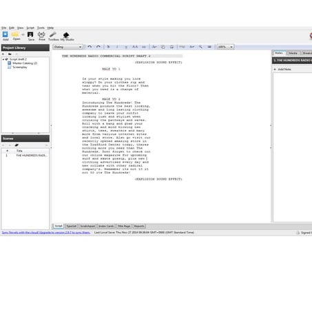 Radio script 2 | DOCX