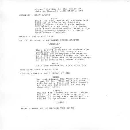 Radio script 76 | PDF