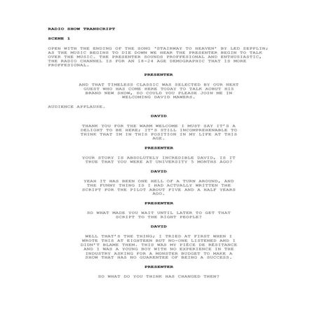 Radio show transcript | PDF