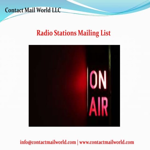 Radio stations mailing list | PPTX