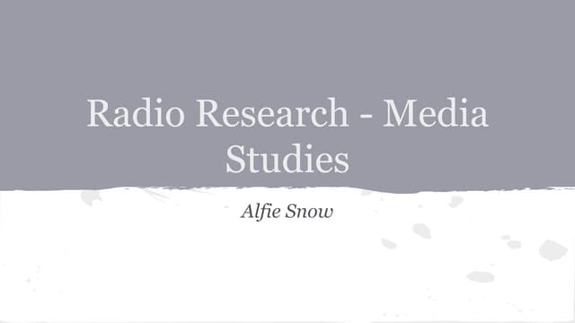 Radio programme production | PDF