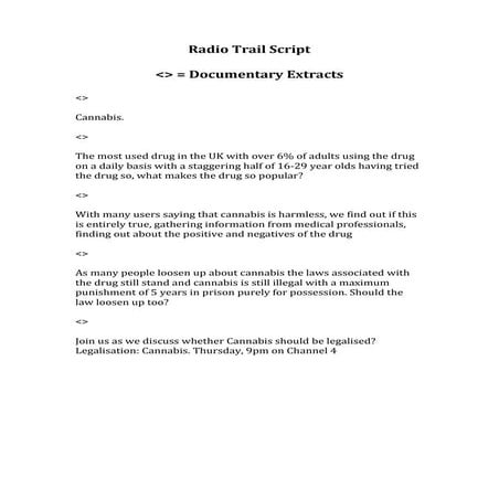 Radio Trail Script | PDF