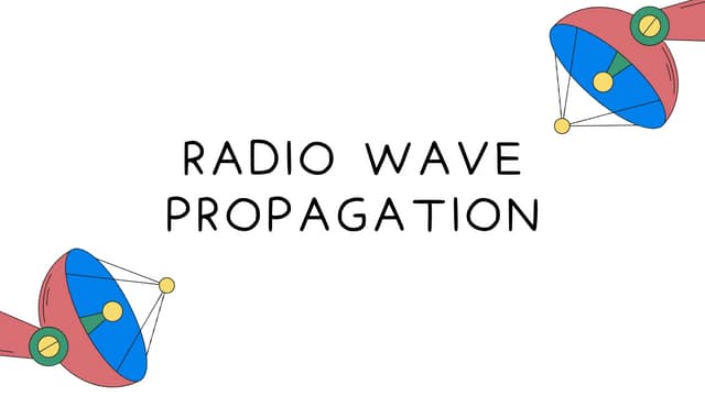 Basics Of Radio Wave Propagation 2 Pptx