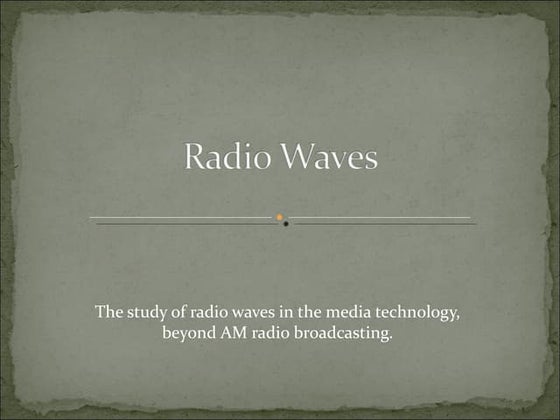 Radio Waves presentation | PPT