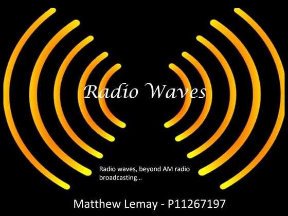 Radio Waves presentation | PPT