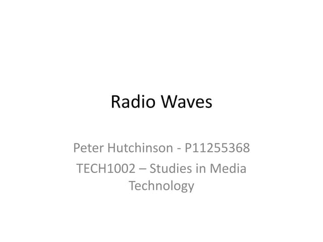 Radio Waves presentation | PPT
