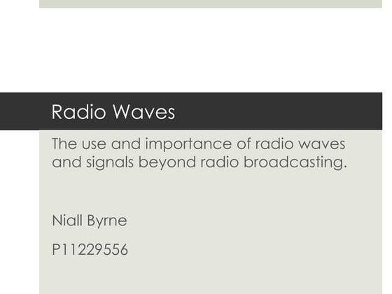 Radio Waves presentation | PPT