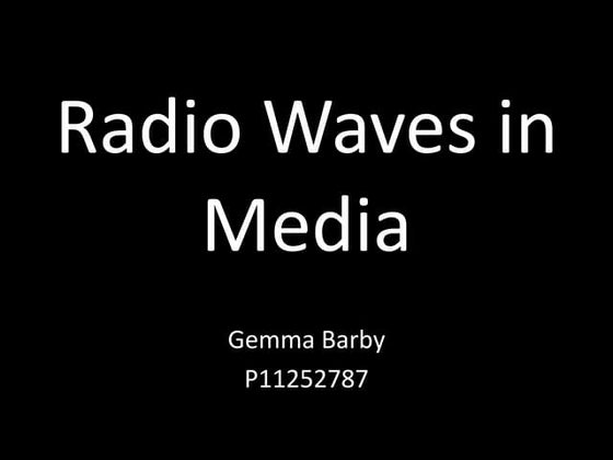 Radio waves ppt | PPTX | Computer Networking | Computing