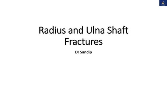Shaft of humerus fracture | PPTX | Death, Injury, or Military Conflict ...