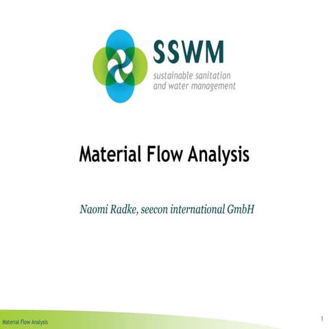 Material Flow Analysis in an Manufacturing Firm | PPT