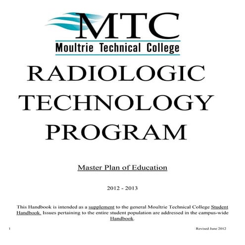 Rad Tech Master Plan | PDF