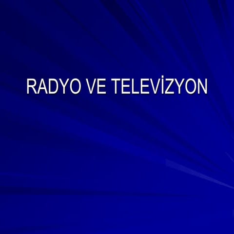 Halkla İlişkilerde Radyo ve Televizyon | PPT