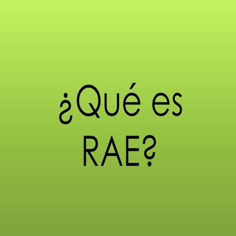 Formato rae | PDF