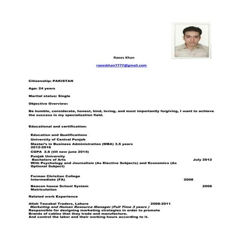 Waqas CV | DOC