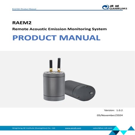 RAEM 2 Acoustic Wave (Acoustic Emission) Monitoring System | PDF ...